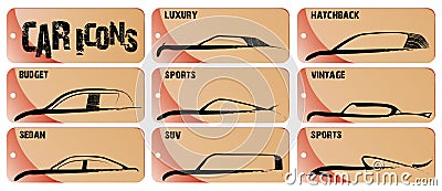 Car Icons Stock Photo - Image: 6742800