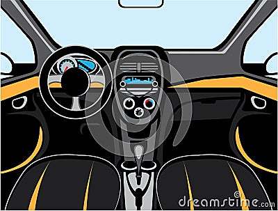 Car Interior Vector Stock Vector - Image: 49276866