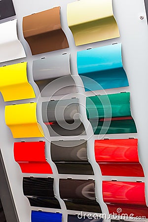 Car Paint Samples Stock Photos - Image: 30447913
