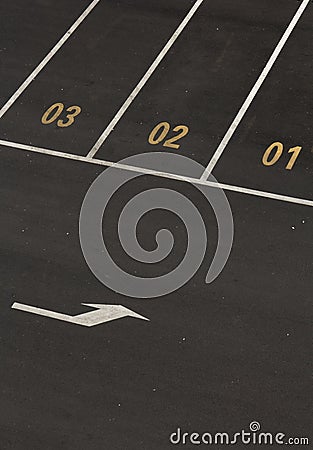 Car Parking Lot With Numbers Stock Image | CartoonDealer.com #73334029