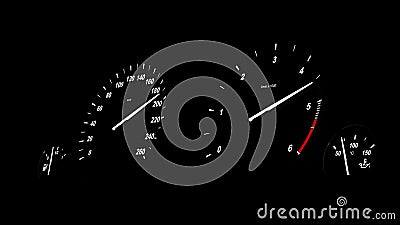 Car Speedometer Picking Up Speed Stock Video - Video of concept, glow ...