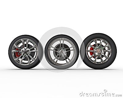 Car Wheels - Rims Variations Stock Photo | CartoonDealer.com #66972756