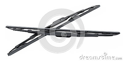 Car Wipers Isolated On White Background. 3D Illustration Royalty-Free ...