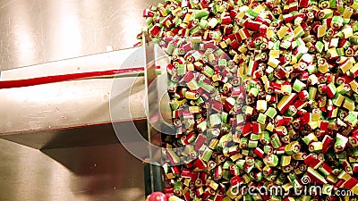 Caramel Workflow Process in a Candy Manufacture Stock Footage - Video ...