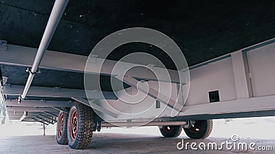 Caravan, Bottom View. Wheels Caravan Stock Video - Video of ...