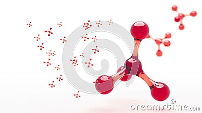 Carbon Atom Molecule Animation Background Stock Video - Video of ...