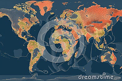 Carbon Footprint Map Of The World, With Each Country Represented By Its ...