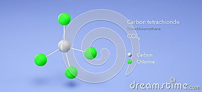 Carbon Tetrachloride Molecule, Molecular Structures, Carbon Tet, 3d ...
