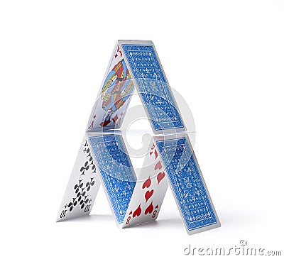 Card House Stock Images - Image: 9376634