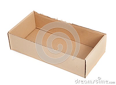 Cardboard Box Without A Lid Stock Photo - Image: 9001570
