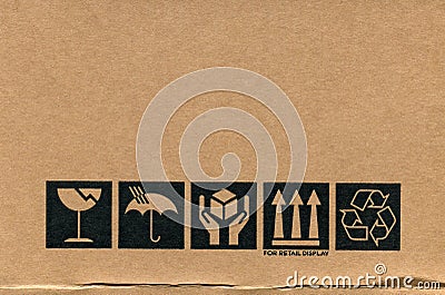 Cardboard Box Symbols Royalty-Free Stock Photo | CartoonDealer.com ...