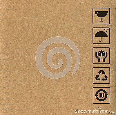 Cardboard Box Symbols Royalty-Free Stock Photography | CartoonDealer ...
