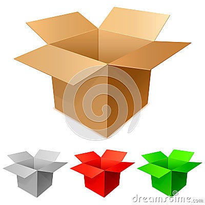 Cardboard Boxes. Cartoon Vector | CartoonDealer.com #17825315