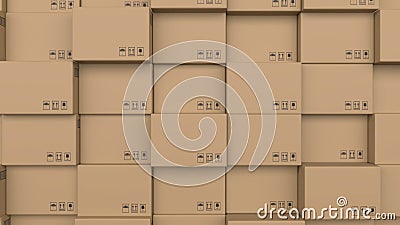 Cardboard Boxes on Green Screen Stock Video - Video of editable, alpha ...