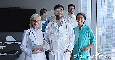 Cardiology Department Employees Smile Looking at Camera Posing at ...