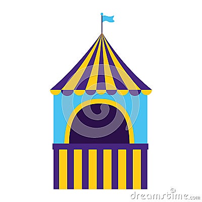 Carnival Booth Flag Vector Illustration | CartoonDealer.com #144931558