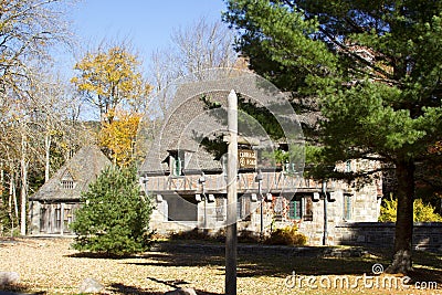 Carriage Gate House Acadia National Park Stock Image | CartoonDealer ...