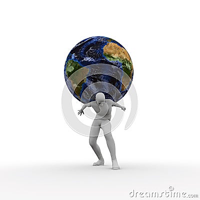 Carrying The Weight Of The World Stock Photo - Image: 30683790