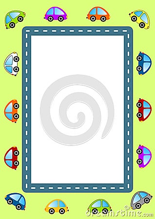 Cars And Road Frame Royalty-Free Stock Photo | CartoonDealer.com #24369315