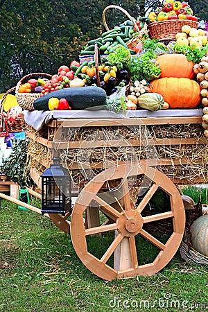 Cart With Vegetable Stock Photo - Image: 12501720