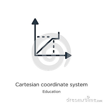 Cartesian Coordinate System Icon Vector. Trendy Flat Cartesian ...