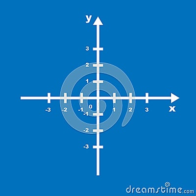 Cartesian Coordinate System Plane Chart Axis Diagram White. Graph Arrow ...
