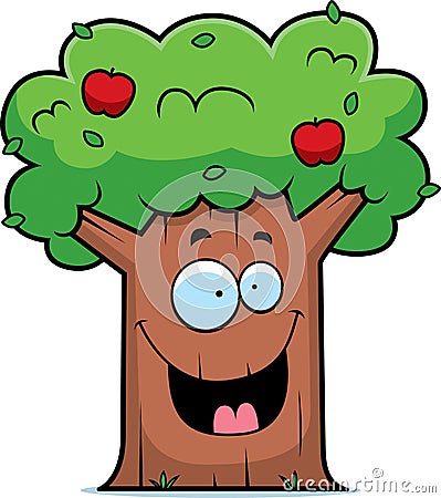 Cartoon Apple Tree Stock Vector - Image: 41819752