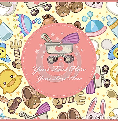 Cartoon Baby Card | CartoonDealer.com #18045287