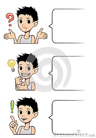 Cartoon Boy Explaining Something Stock Photography | CartoonDealer.com ...