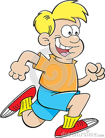 Cartoon Boy Running Stock Image - Image: 31319071