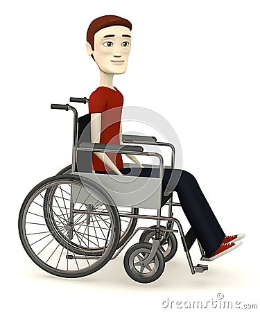 Cartoon Boy With Wheelchair Stock Photo | CartoonDealer.com #29504904