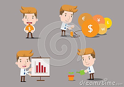 Cartoon Business Characters - Finance Stock Vector - Image: 46698128