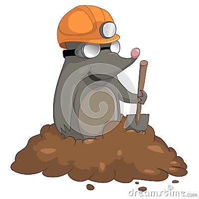 Cartoon Character Mole Stock Images - Image: 21195264