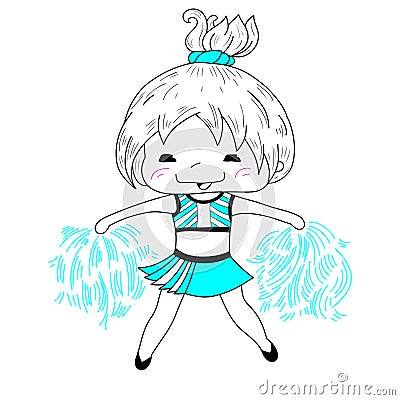 Cartoon Cheerleader Stock Vector - Image: 39861385