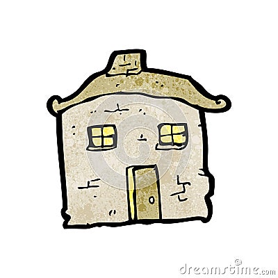 Cartoon Crumbling Old House Vector Illustration | CartoonDealer.com ...