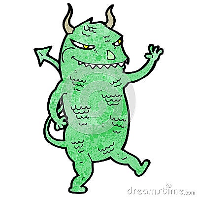 Cartoon Dancing Monster | CartoonDealer.com #38086867