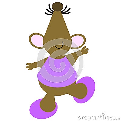 Cartoon of a Dancing Mouse stock illustration. Image of mouse - 9710861