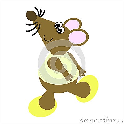 Cartoon of a Dancing Mouse