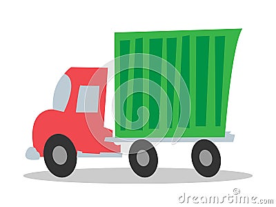 Cartoon Delivery Tuck Vector Illustration | CartoonDealer.com #78373522