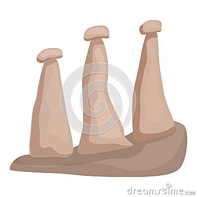Cartoon Desert Rock Formations Illustration | CartoonDealer.com #319013678