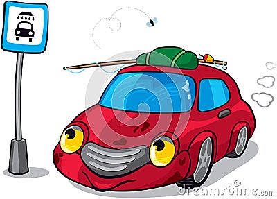 Cartoon Dirty Car Royalty Free Stock Photos - Image: 22972668