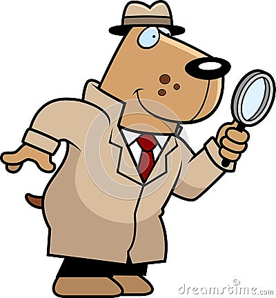 Cartoon Dog Detective Stock Vector - Image: 47296523