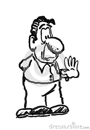 Cartoon Drawing Of A Man Royalty-Free Stock Photography | CartoonDealer ...
