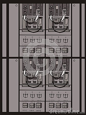 Cartoon Electric Box Illustration | CartoonDealer.com #11824515