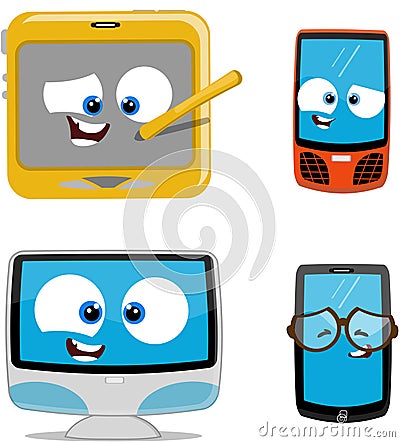 Cartoon Electronic Devices Royalty Free Stock Images - Image: 18676609