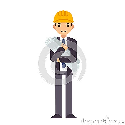 Cartoon Engineer Stock Vector - Image: 59428210
