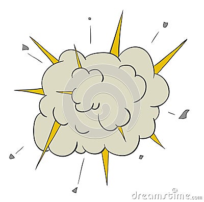 Cartoon Explosion Stock Images - Image: 17525964