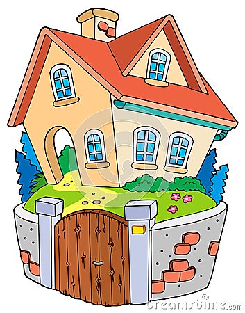 Cartoon Family House Stock Photography - Image: 16063132