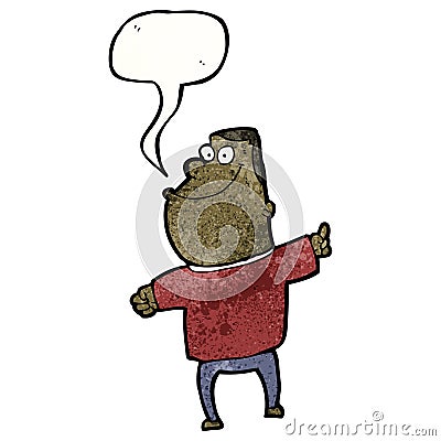 Cartoon Fat Man Talking | CartoonDealer.com #38042733