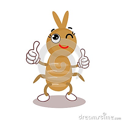 Cartoon Funny Tick Character Vector | CartoonDealer.com #238106673